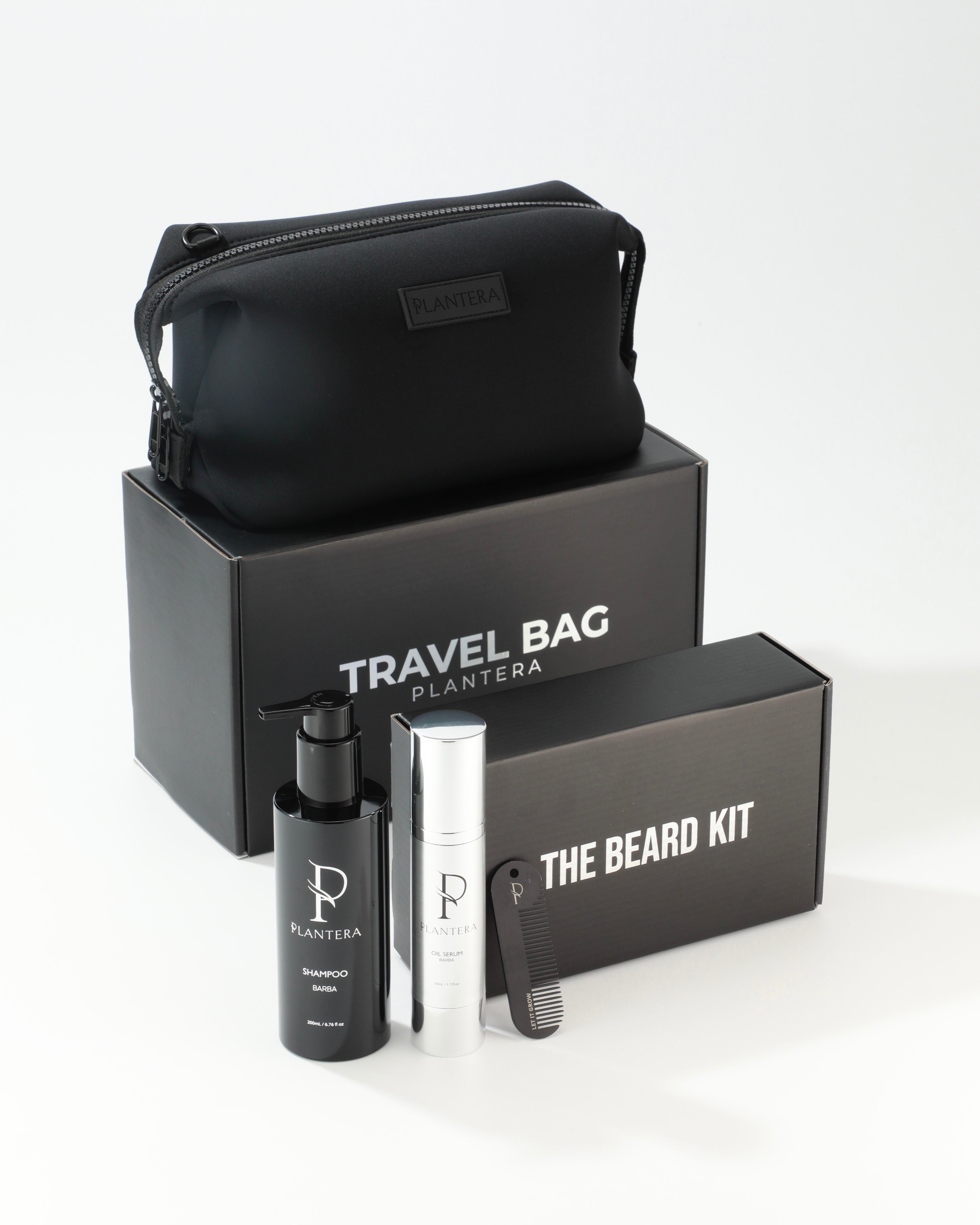 KIT DE CUIDADO BARBA + TRAVEL BAG – PLANTERA